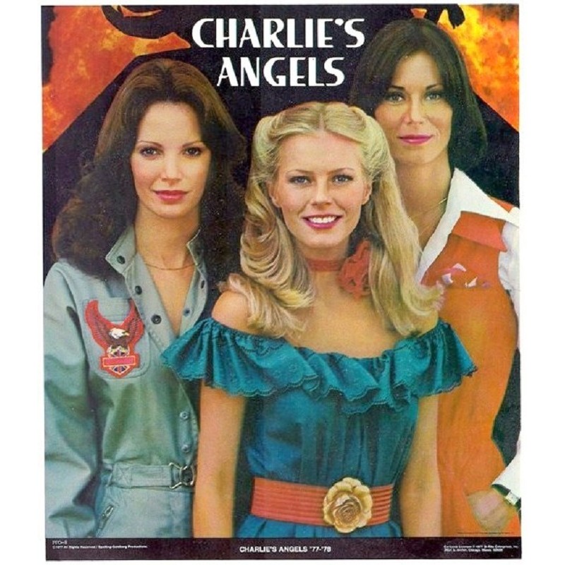 Autocollant Sticker Charlie's Angels vintage 70