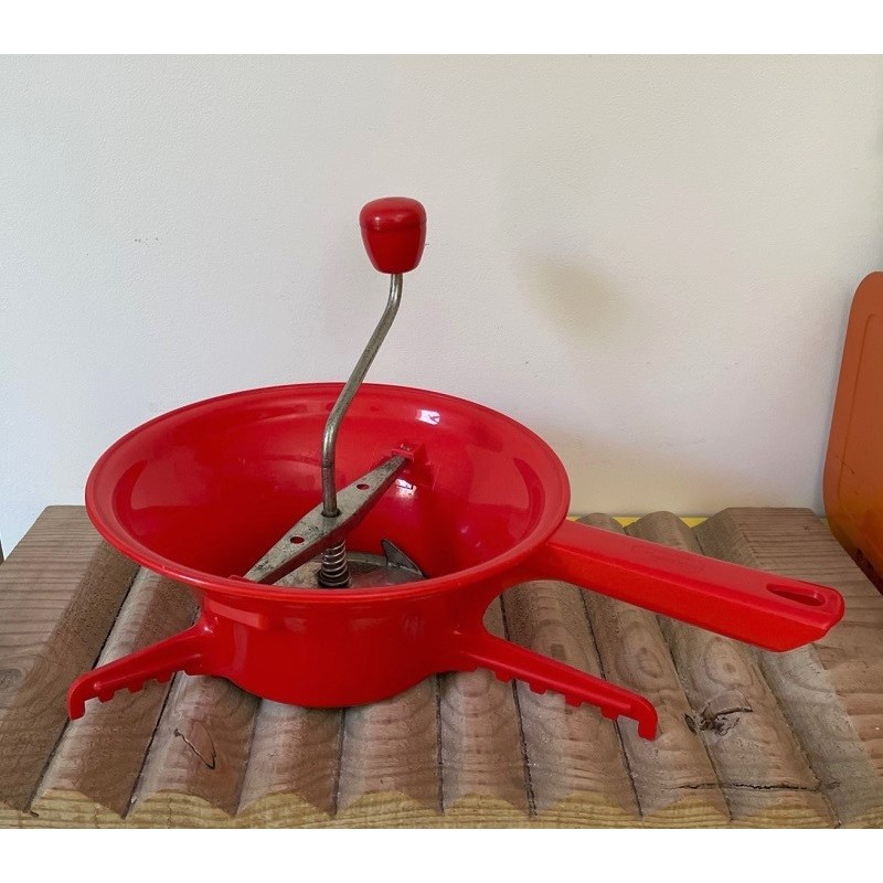 Moulin à légumes, Presse Purée, Presse-tomates en plastique rouge